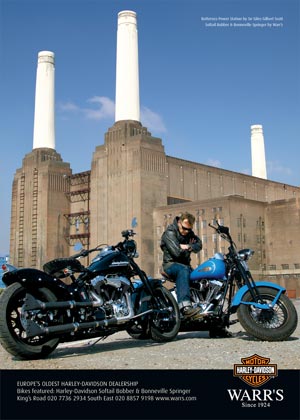 Saffron Design, London – Client: Warr’s Harley-Davidson