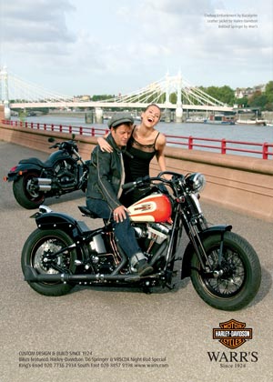 Saffron Design, London – Client: Warr’s Harley-Davidson